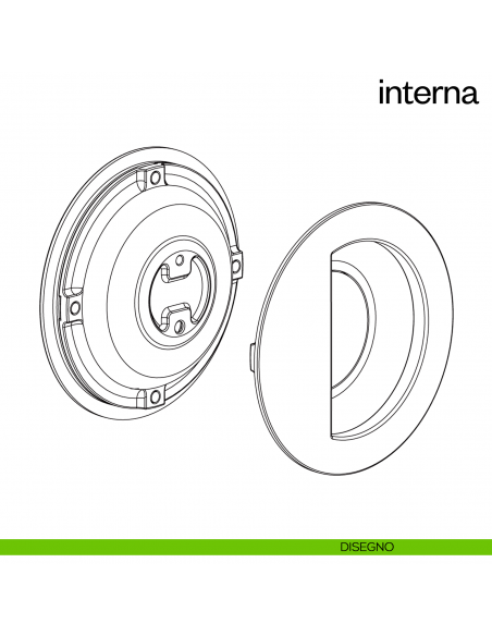Maniglia ad incasso per porta a battente Interna dnd Handles • Maniglie ...