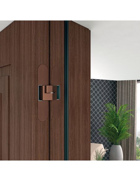 Cerniera a scomparsa regolabile per porta AGB Eclipse 3.0 • Maniglie Design