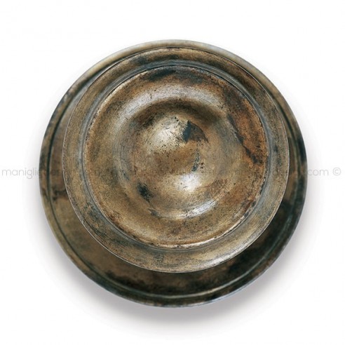 Pomello ottone antico fisso per porta Metal Style 26015 • Maniglie Design