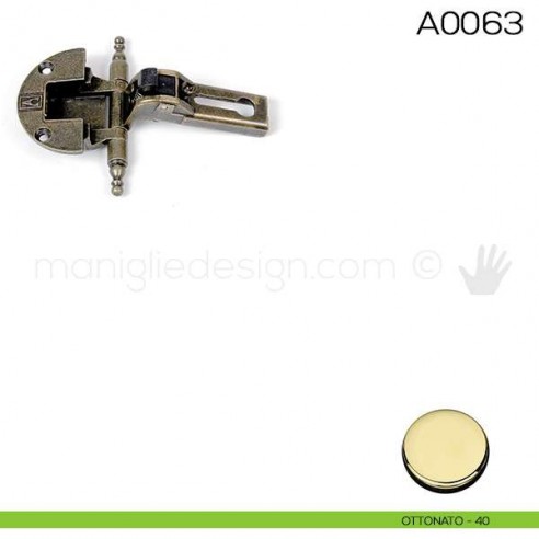 Cerniera Anselmi per porte in battuta scodellino diametro 35 mm A0063 • Maniglie Design