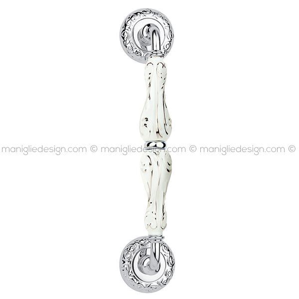 Maniglione con porcellana per porta Flora Fimet Handles • Maniglie Design