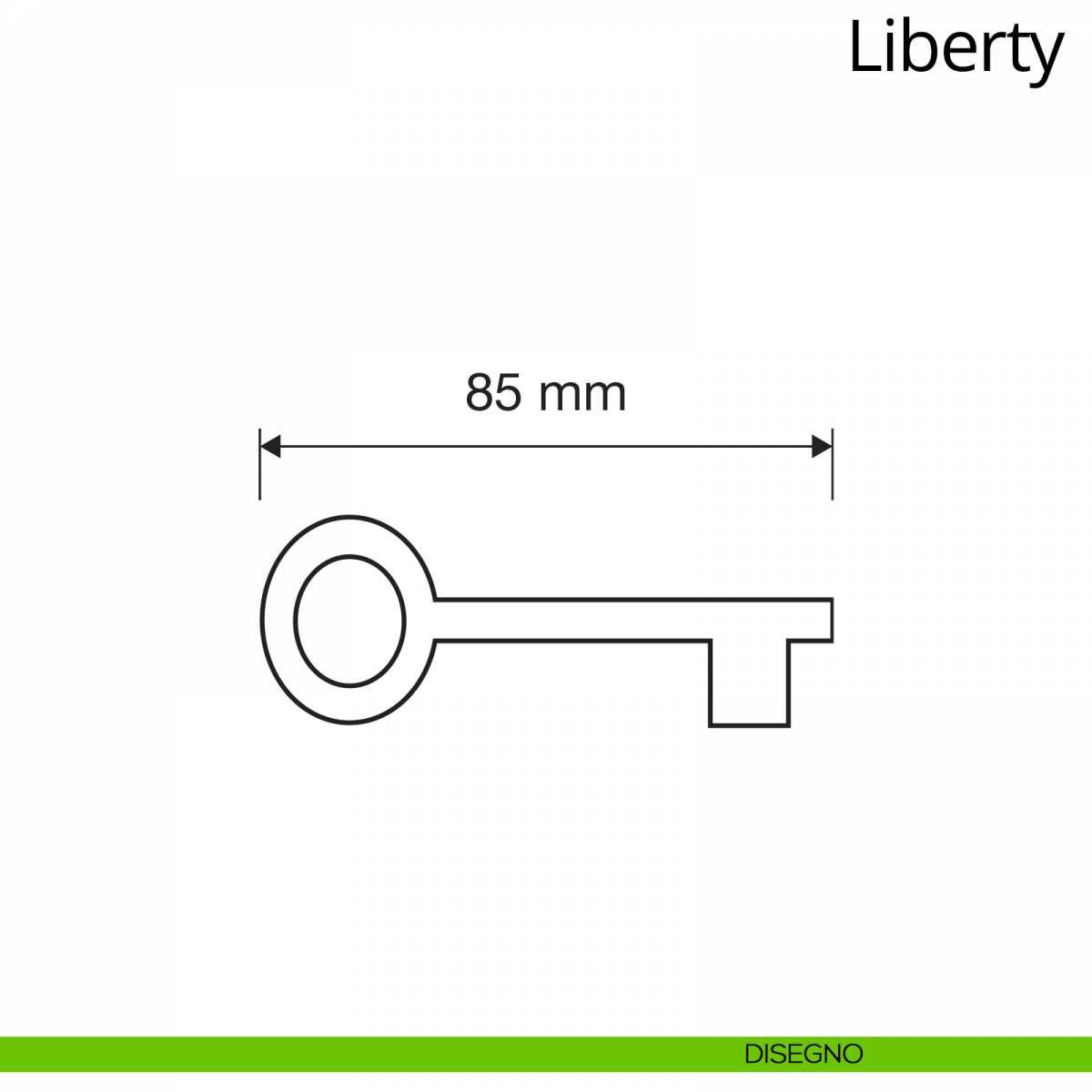 Chiave per porta interna Liberty Linea Calì • Maniglie Design