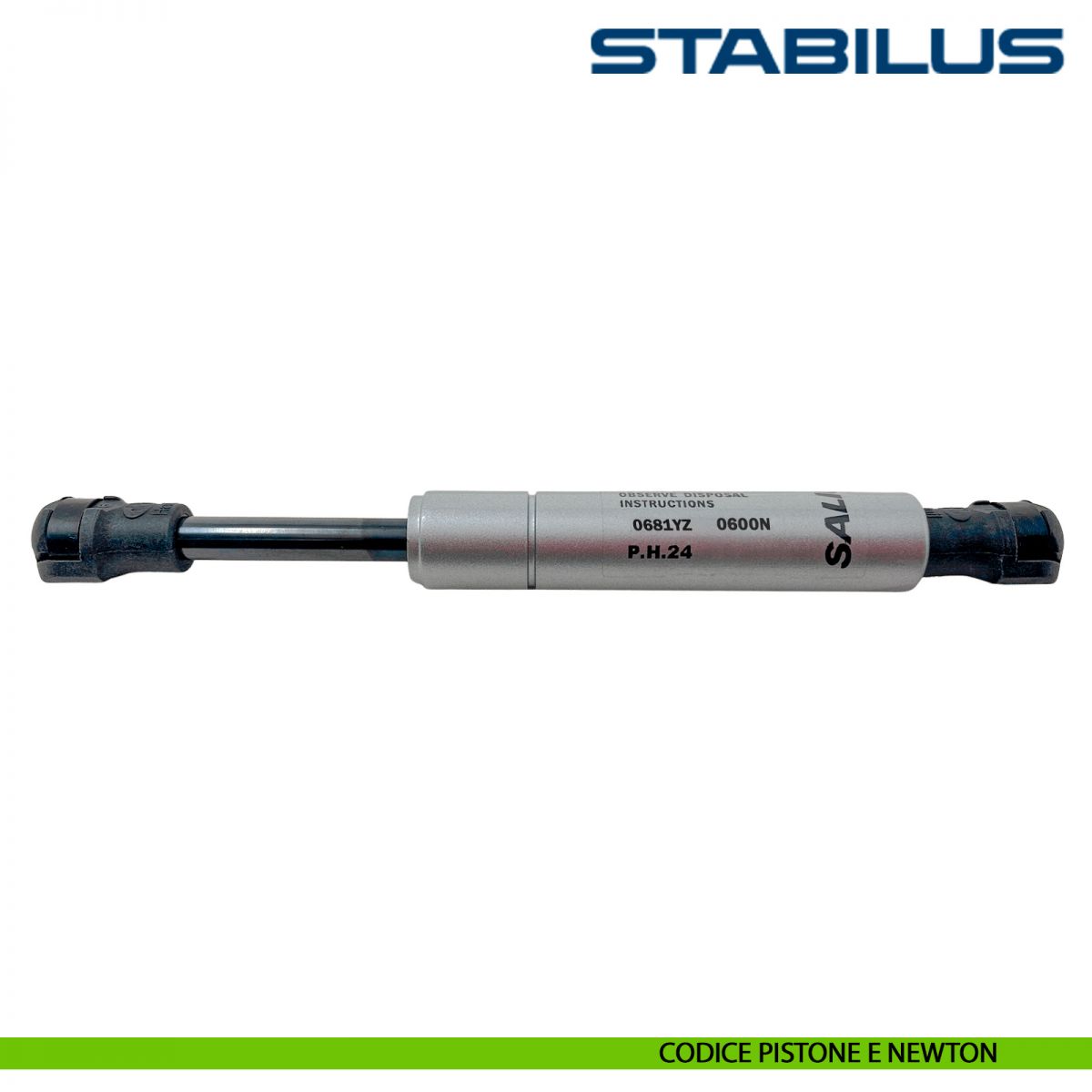 Pistone a gas per movimento Lift Salice Stabilus Hydro-Lift 600 Newton ...