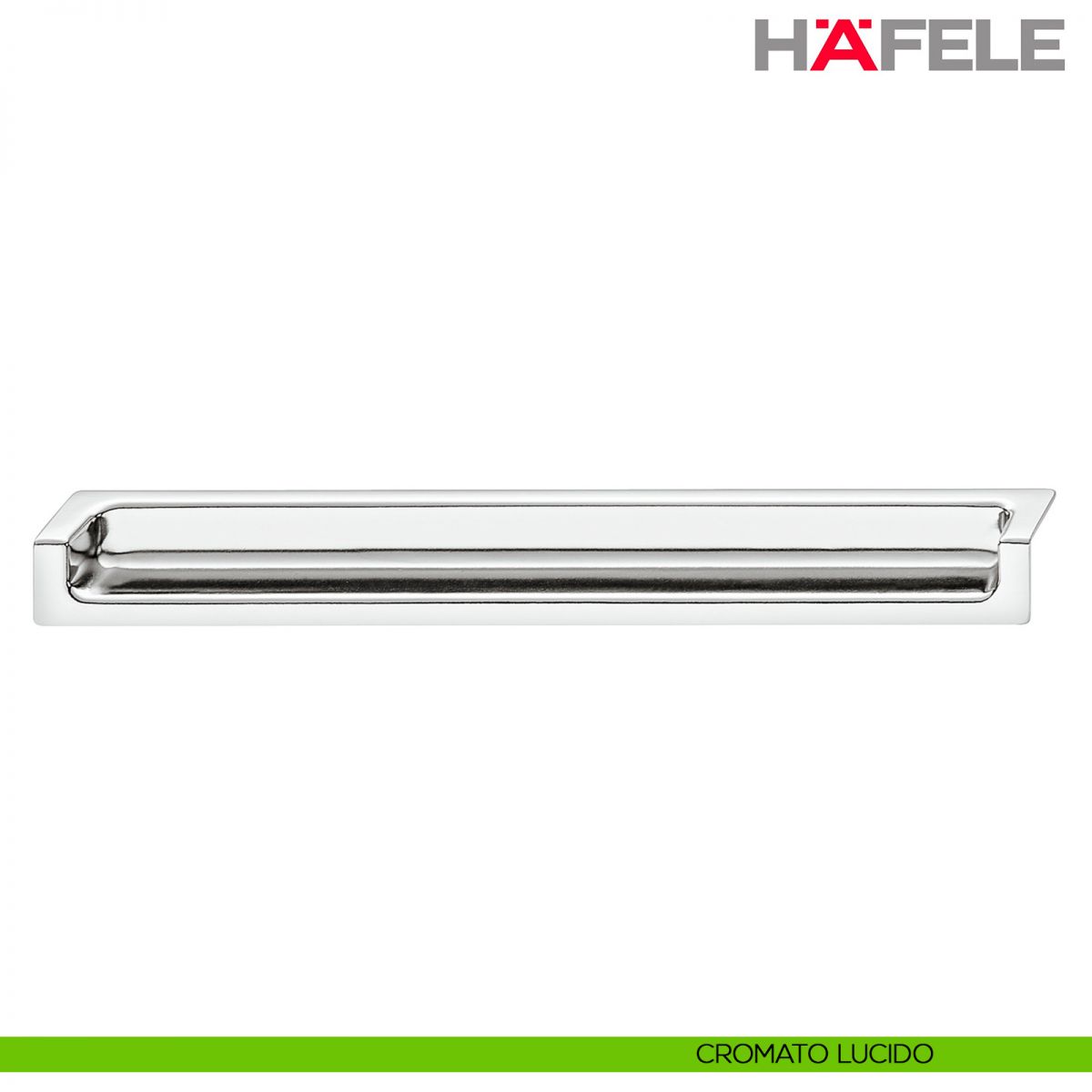 Maniglia rettangolare a incasso per mobile Hafele in Zama • Maniglie Design