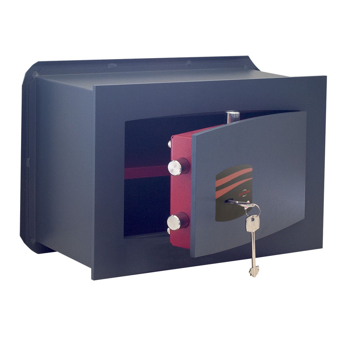 Cassaforte a muro Stark serie 1800 con chiave modello 1800 • Maniglie ...