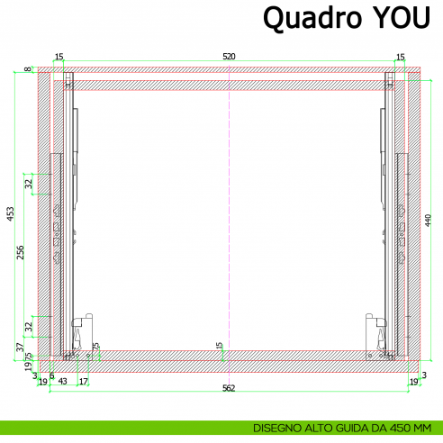 Guida a estrazione totale Quadro V6 YOU M Hettich Silent System ...