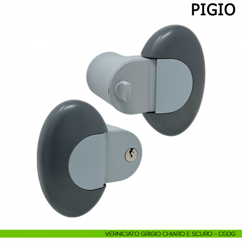 Maniglia Meroni Pigio PremiApri per ingresso e uffici verniciato grigio ...