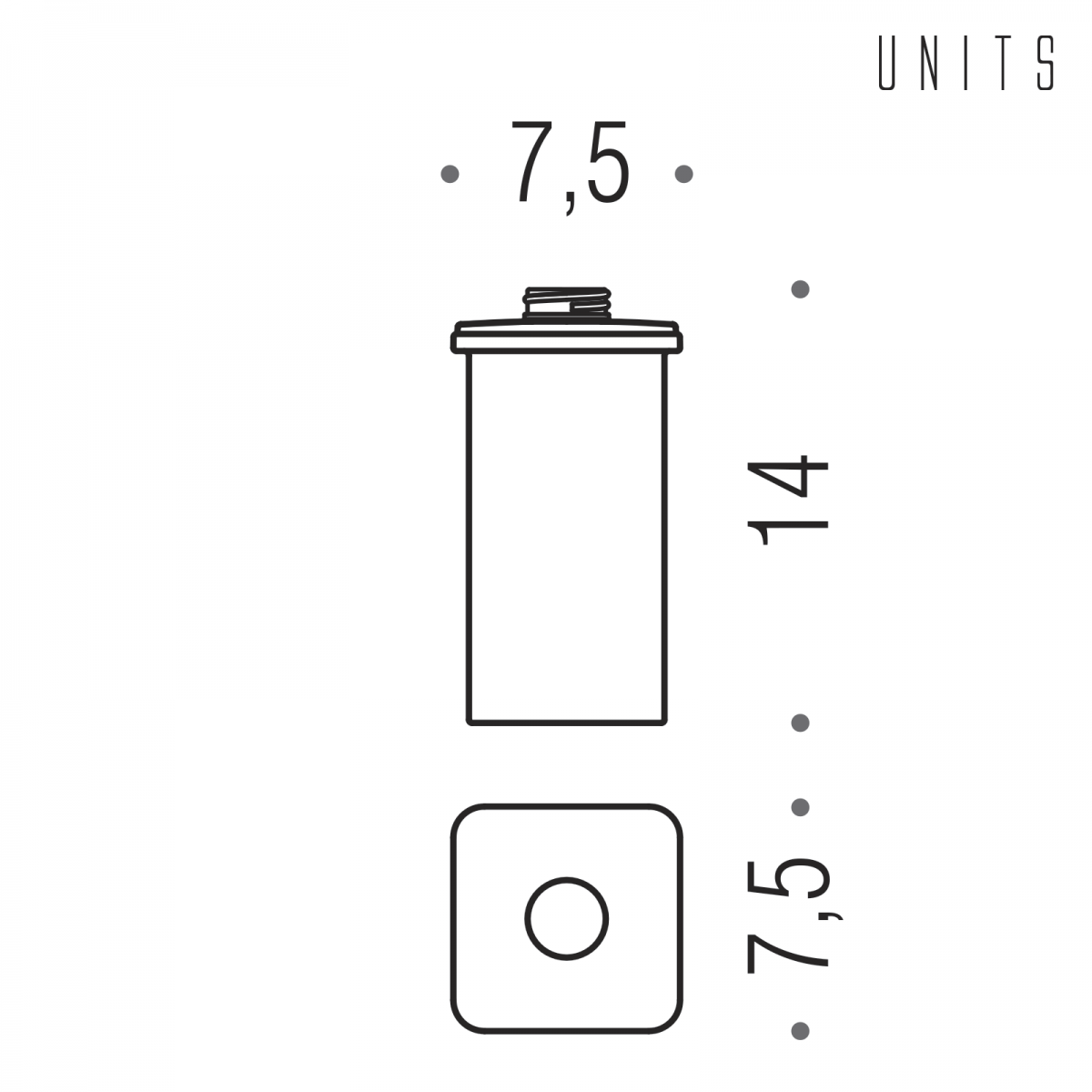Contenitore per Spandisapone Colombo Design Units B9381 • Maniglie Design