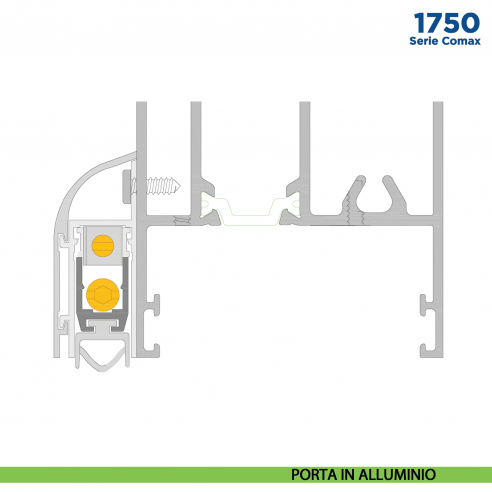 Paraspifferi esterno per porta Comaglio 1750 serie Comax fai da te • Maniglie Design