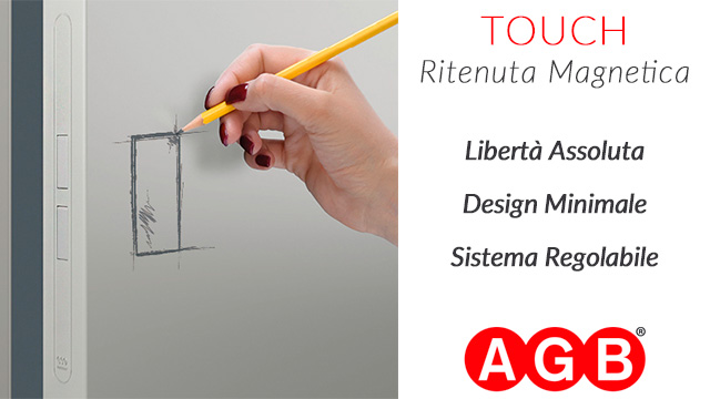 Touch AGB ritenuta magnetica regolabile per porta • Maniglie Design