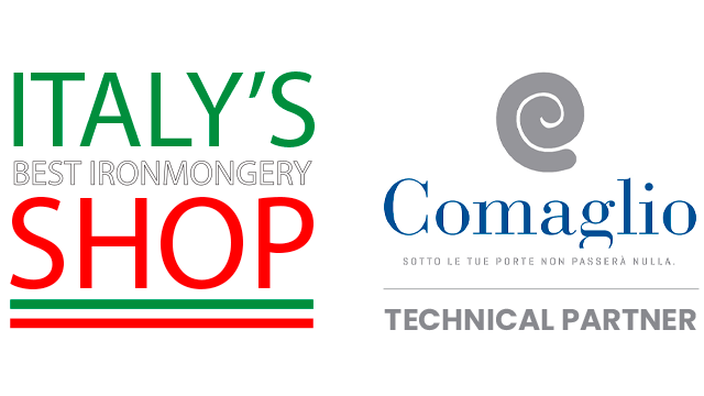 Paraspifferi per porta Comaglio 1830 serie Pressure con alette laterali • Maniglie Design