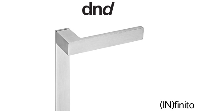 Maniglia per porta Infinito dnd handles placca lunga • Maniglie Design