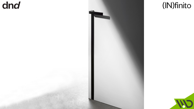 Maniglia per porta Infinito dnd handles placca lunga • Maniglie Design