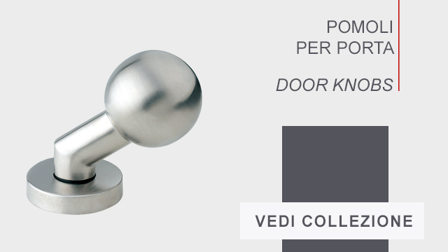 Pomolo fisso quadrato 50x50 in acciaio per porta 327K Fimet Inox ...