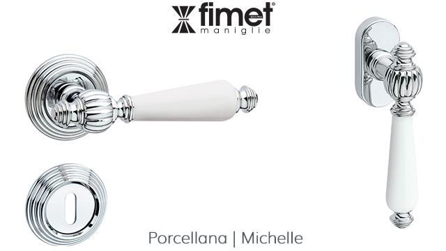 Maniglia in porcellana per porta Michelle Fimet Handles • Maniglie Design