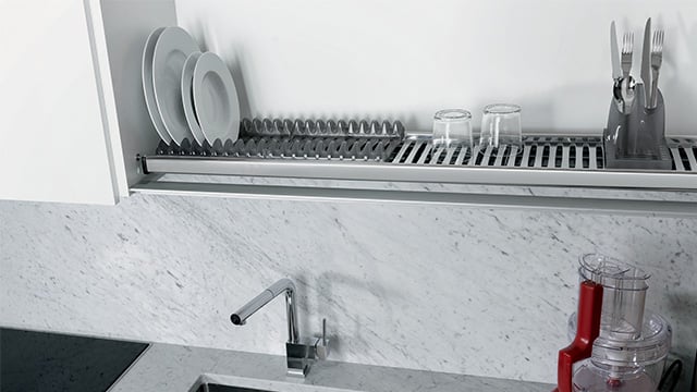 Scolapiatti in acciaio Inox per pensile Modular1 Tecnoinox • Maniglie ...