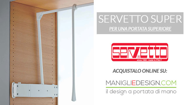 Servetto per armadio: cos'è, quale scegliere e come montarlo - Maniglie Design